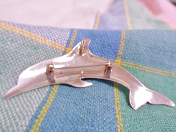 Vintage International Silver Dolphin Pin/Pendant - Gem