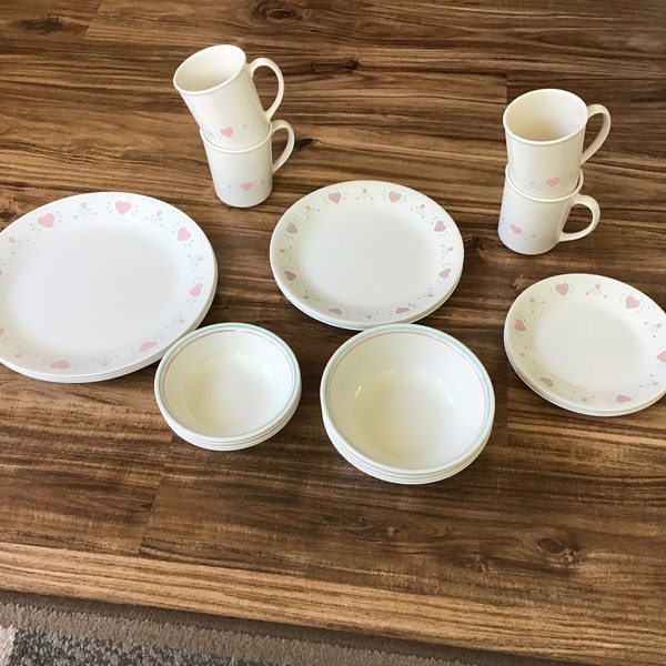 Corelle Blue Hearts - Etsy