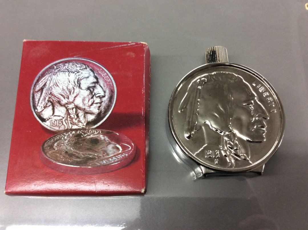 Buffalo Nickel Decanter for Aftershave With Original Box - Etsy