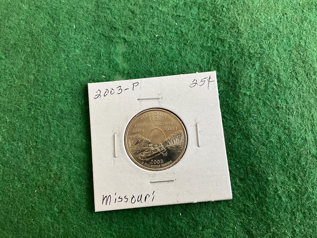 2003-P - State Quarter - Missouri - Coin No 17299 - in a Protective 2x2 ...