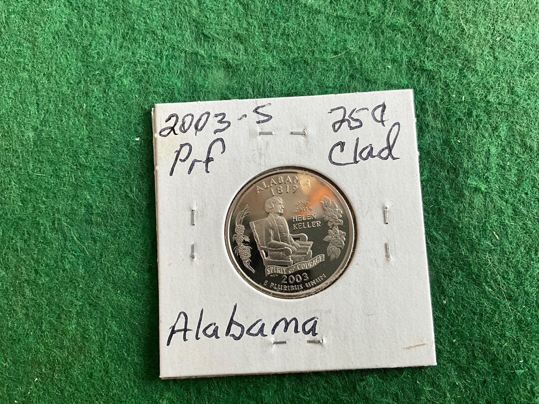 2003-S Clad Proof - State Quarter - Alabama - Coin No 17327 - in a ...