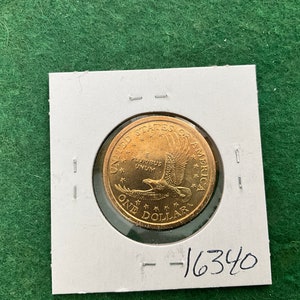 2003-P - Goldtone Sacagawea One Dollar Coin - No 16340 - in a ...