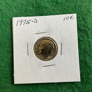 1975-D - Roosevelt Dime - Coin No 17111 - in a Protective 2x2 - Etsy