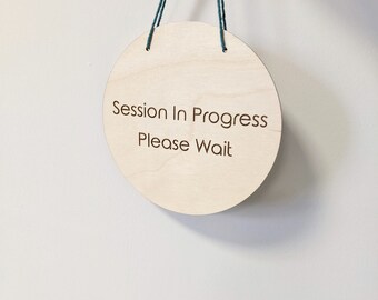 Session in Progress Door Sign - Etsy UK