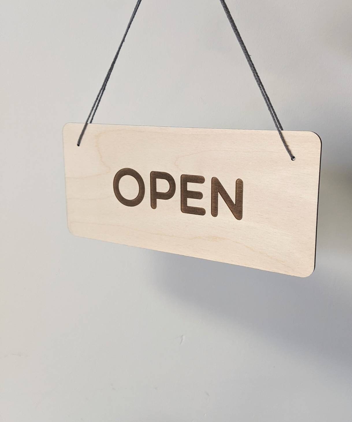 Customisable OPEN / CLOSED Door Sign / Custom Option / Wooden - Etsy UK