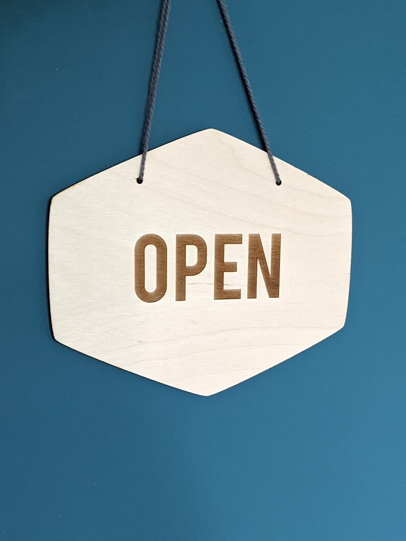 Customisable OPEN / CLOSED Door Sign / Custom Option / Wooden - Etsy UK