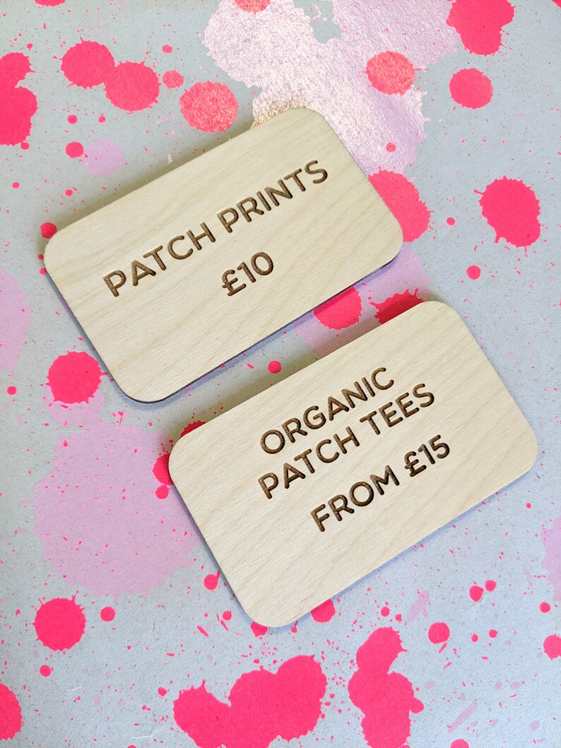 Custom Product Display Signs / Wooden Market Sign / Flat - Etsy UK