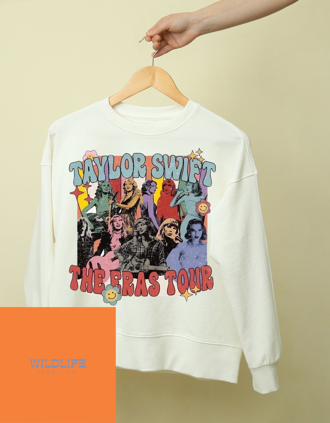 Groovy Taylor Swift Eras Tour Crewneck- Unisex- Comfort Colors- XS-3X ...