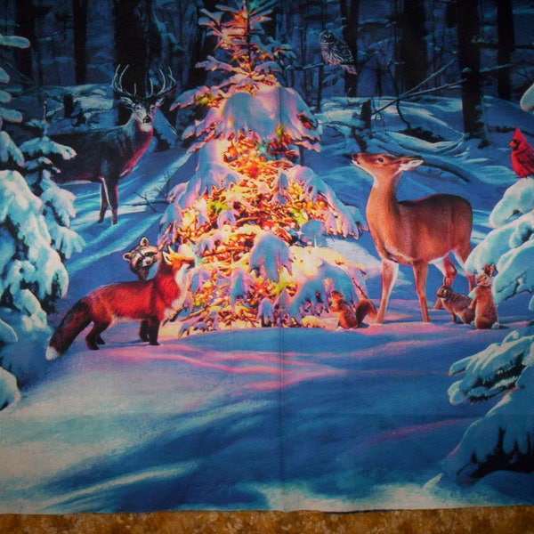 Fabric Forest Scene Panels - Etsy