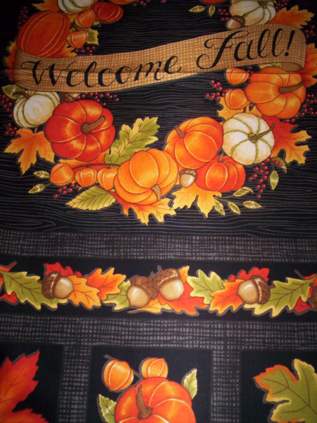 Sale!! 1 Panel Welcome Fall by Deb Strain for Moda Fabrics Pumpkins ...