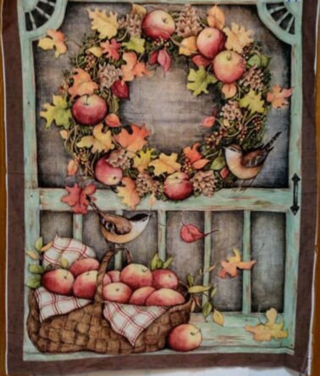 1 Panel Screen Door Cotton Fabric Susan Winget Springs - Etsy