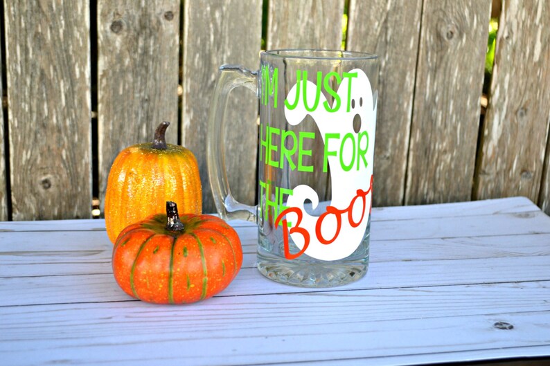 Boos and Booze Halloween Beer Glass Party Beer Mug - Etsy