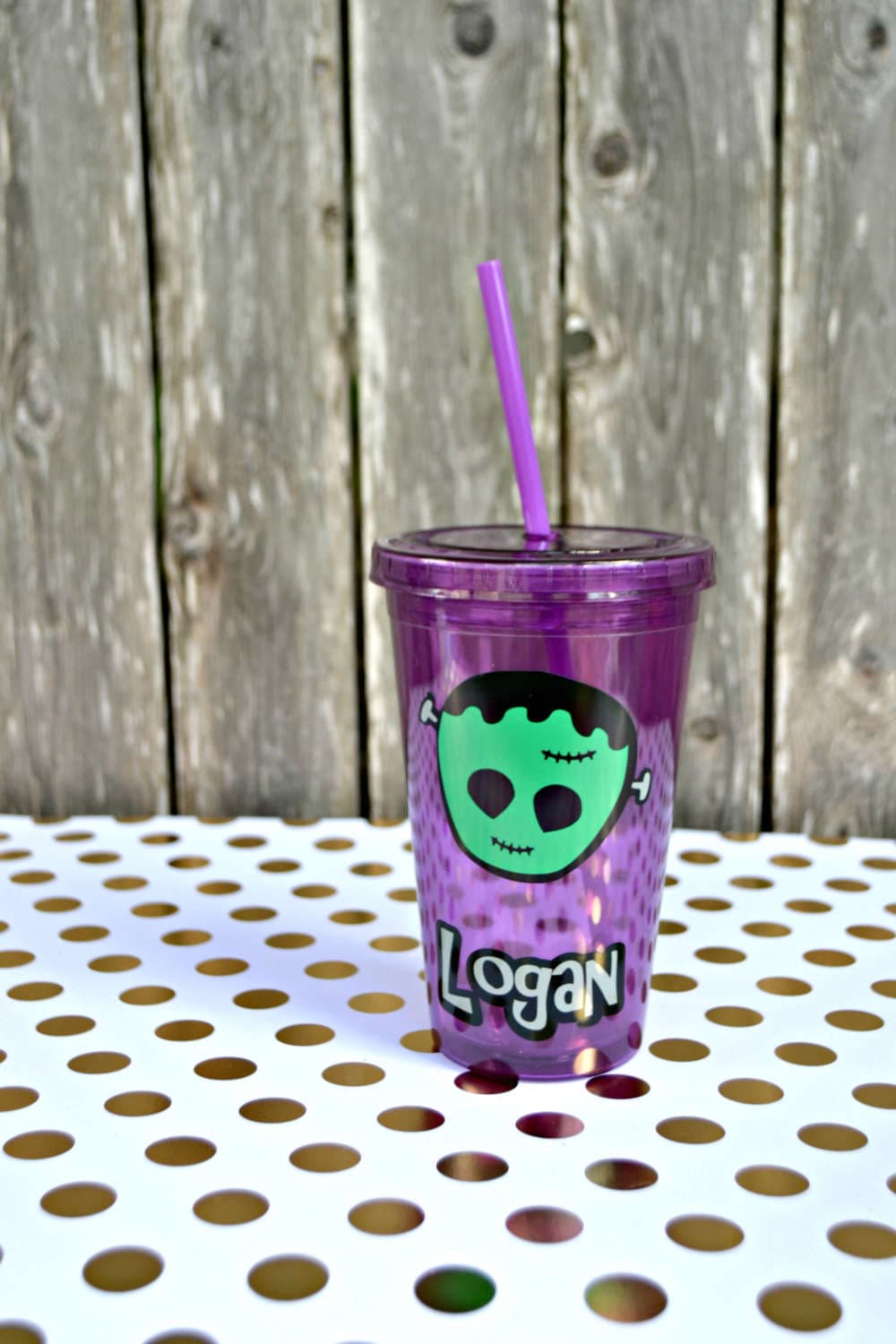 Cute Frankenstein Halloween Cups Personalized with Name and | Etsy