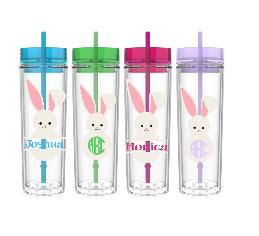 Easter Basket Gifts for Kids | Personalized Tumbler With Straw ...