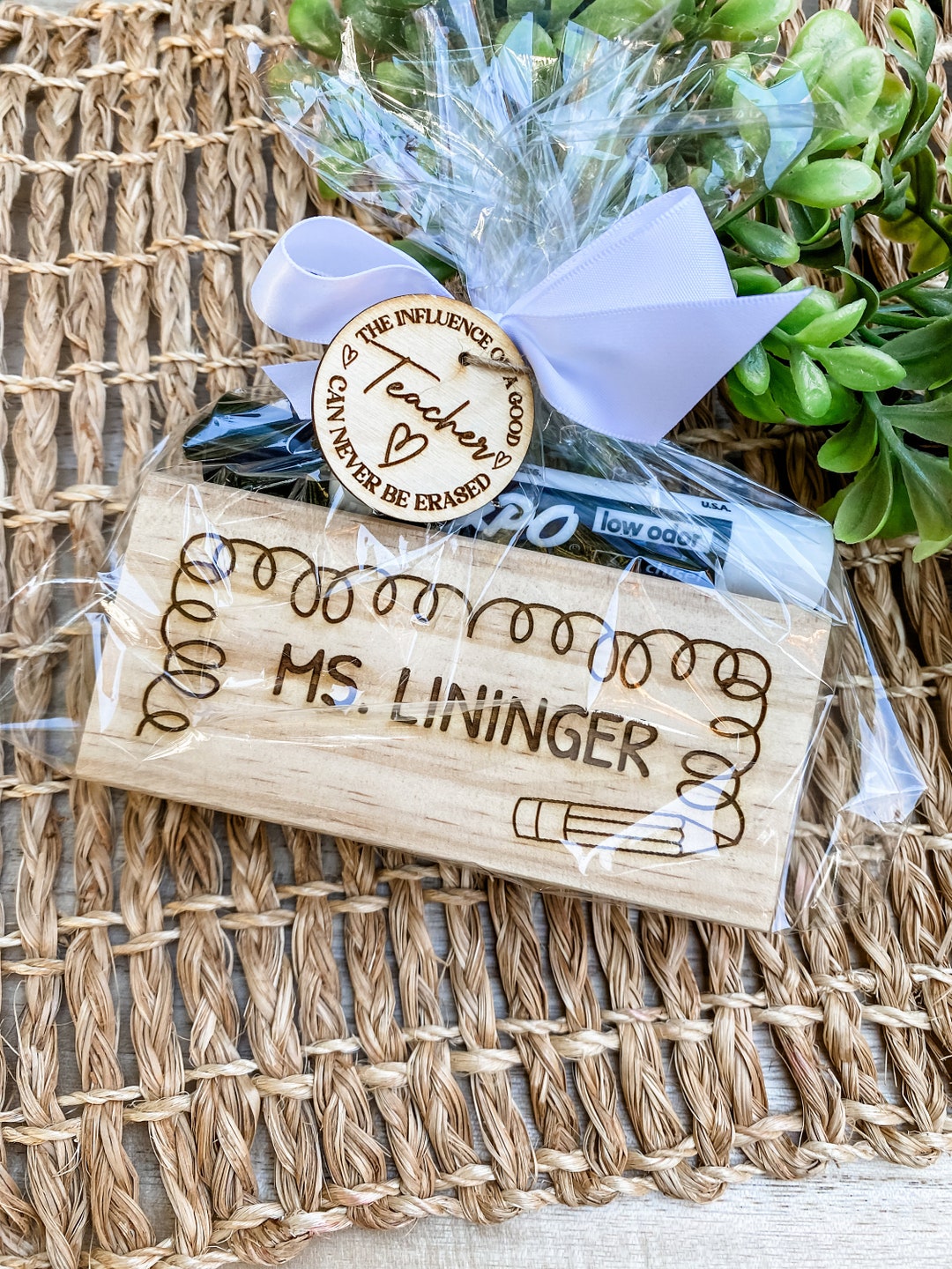 Teacher Gift Set, Personalized Whiteboard Eraser & Expo Marker, Thank ...