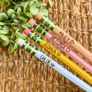 Personalized Pencils, Laser Engraved Gift for Students, Custom School ...