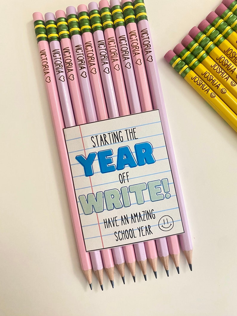 Personalized Pencils, Laser Engraved Gift for Students, Custom School ...