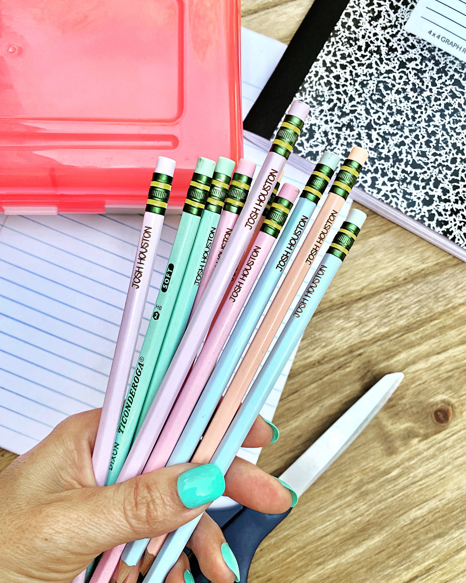 Personalized Pencils, Laser Engraved Gift for Students, Custom School ...