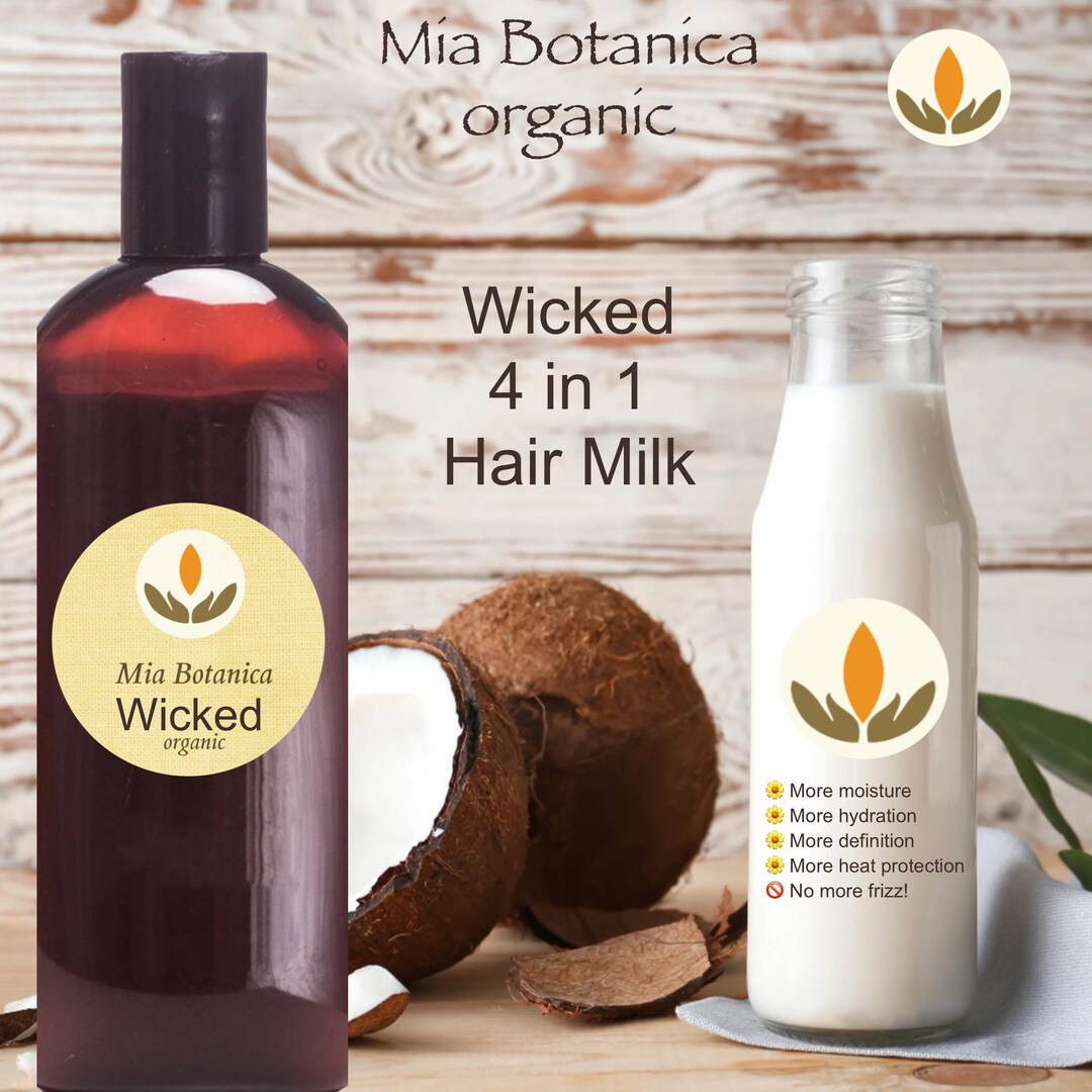 Wicked 4-in-1 Hair Milk: Curl Definition, Frizz Control, Heat ...