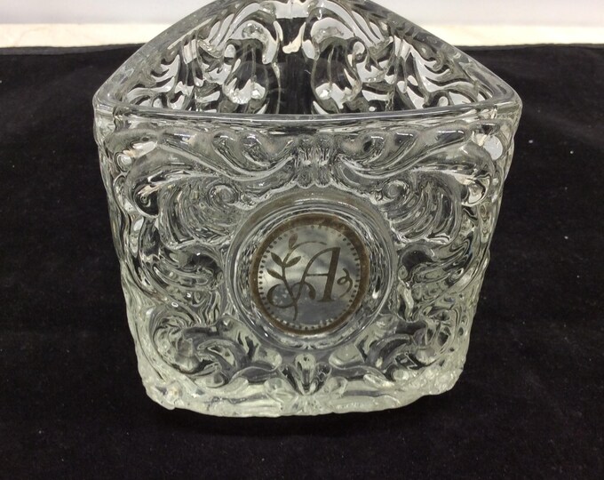 Vintage Avon Triangle Shaped Candle Holder Clear Glass Votive Heavy ...