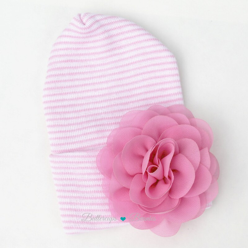 Pink Flower Hat - Etsy