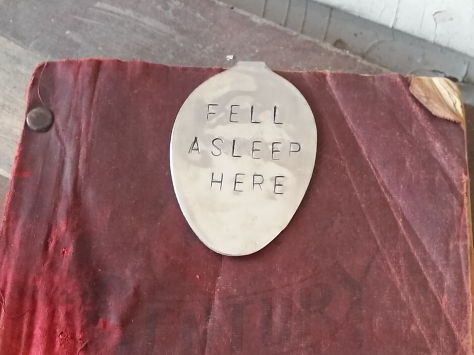 Fell Asleep Here Flattened Spoon Bookmarks - Etsy