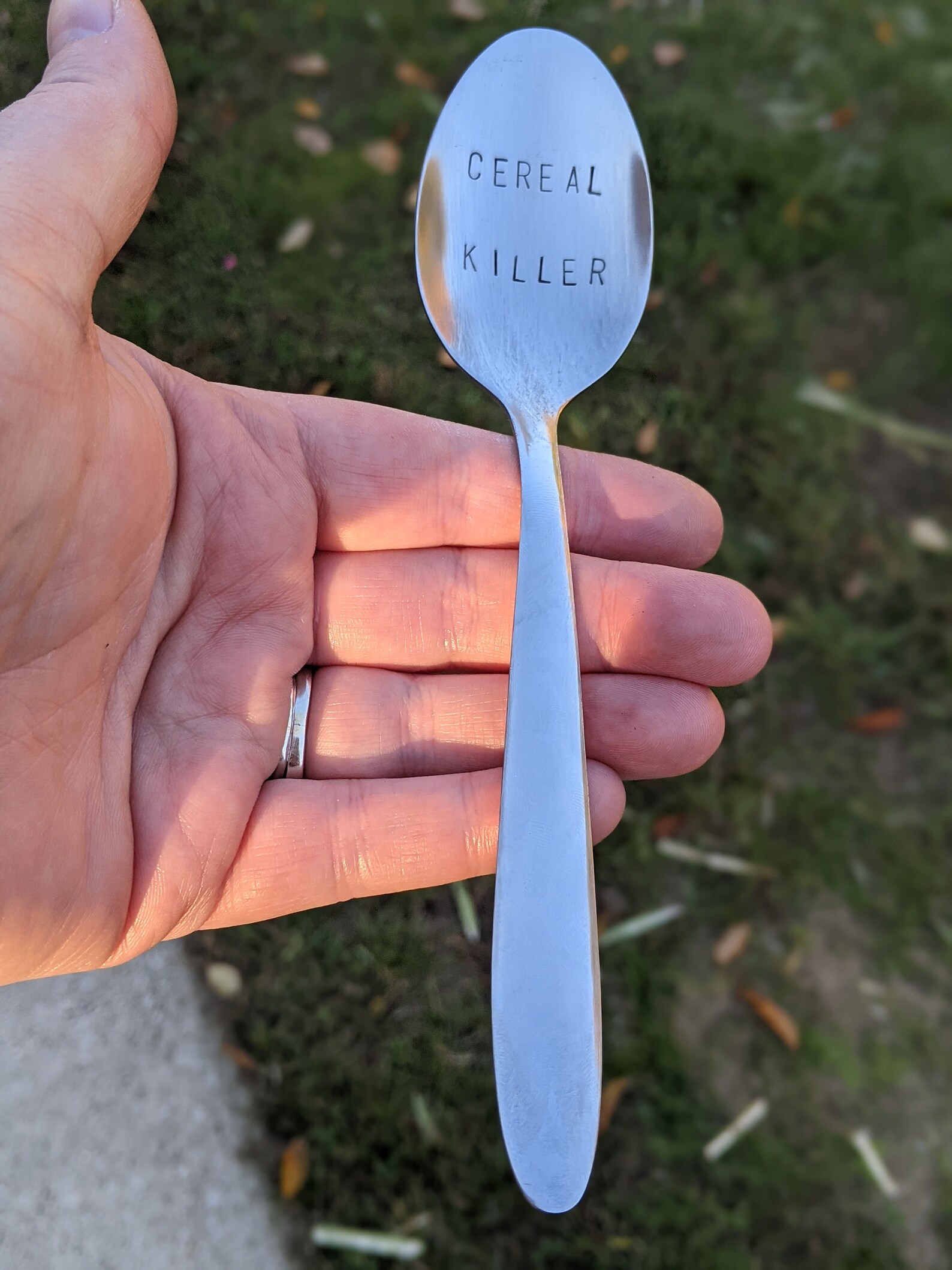 Cereal Killer Stamped Spoon - Etsy