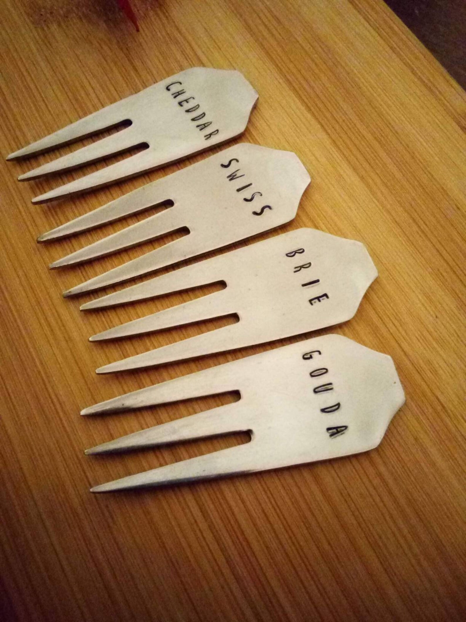 Repurposed Fork Cheese Markers (individual) - Etsy