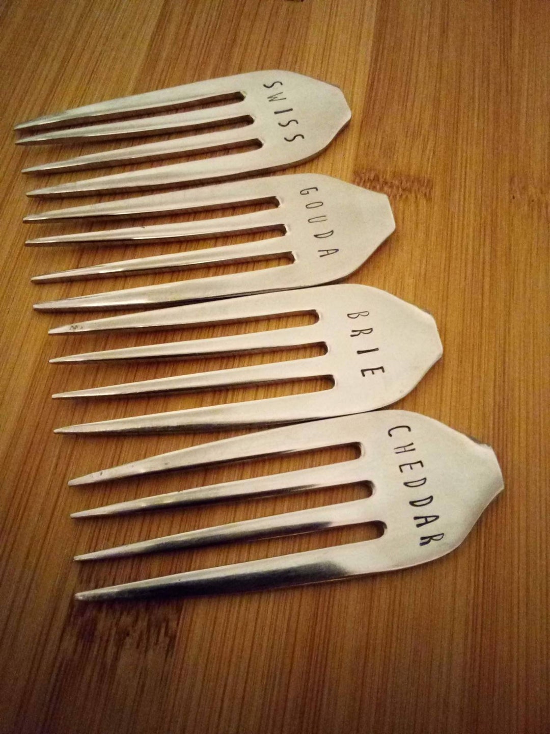 Repurposed Fork Cheese Markers (individual) - Etsy
