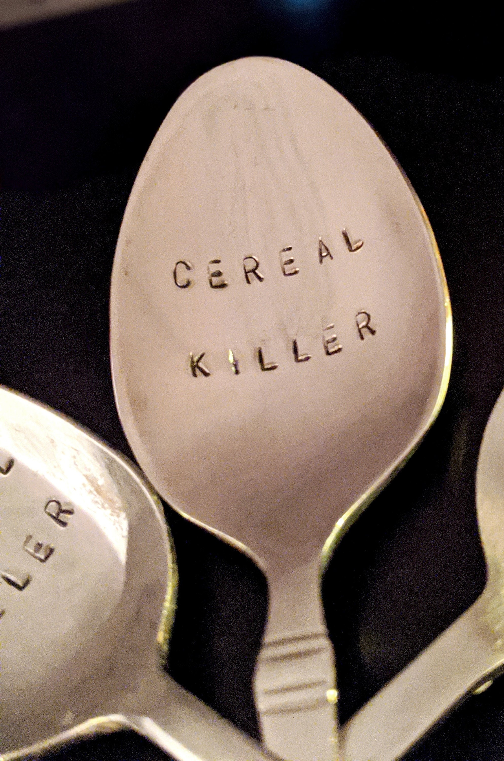 Cereal Killer Stamped Spoon - Etsy