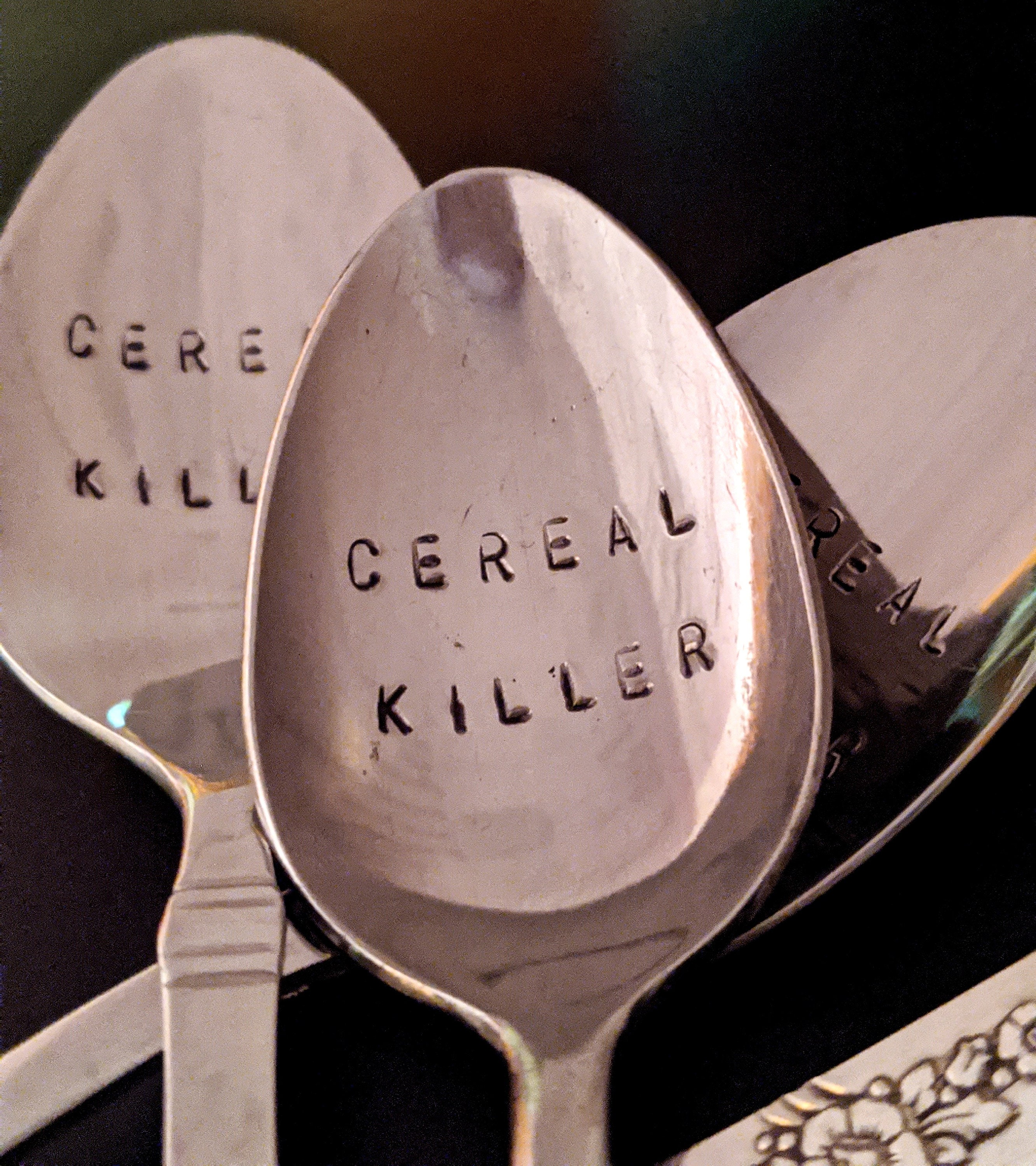 Cereal Killer Stamped Spoon - Etsy