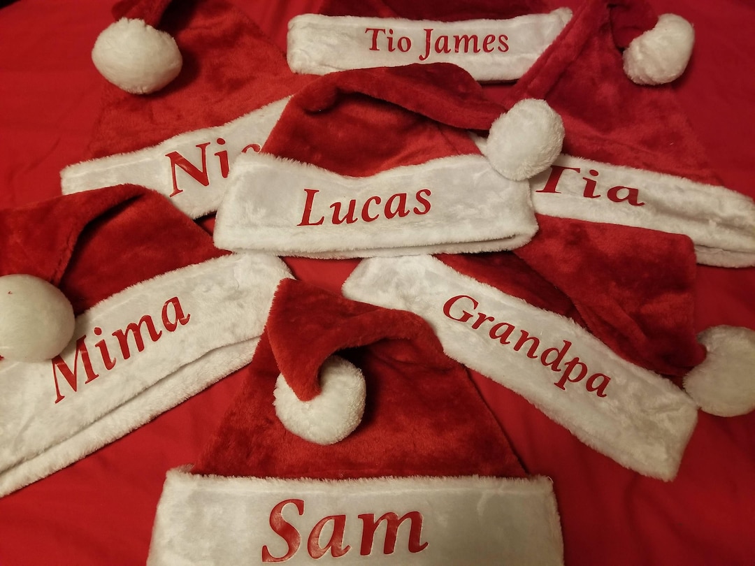 Customized Personalized Santa Hat - Etsy