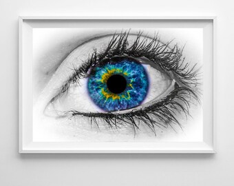 Eye Art Eye Art Print Eye painting | Etsy