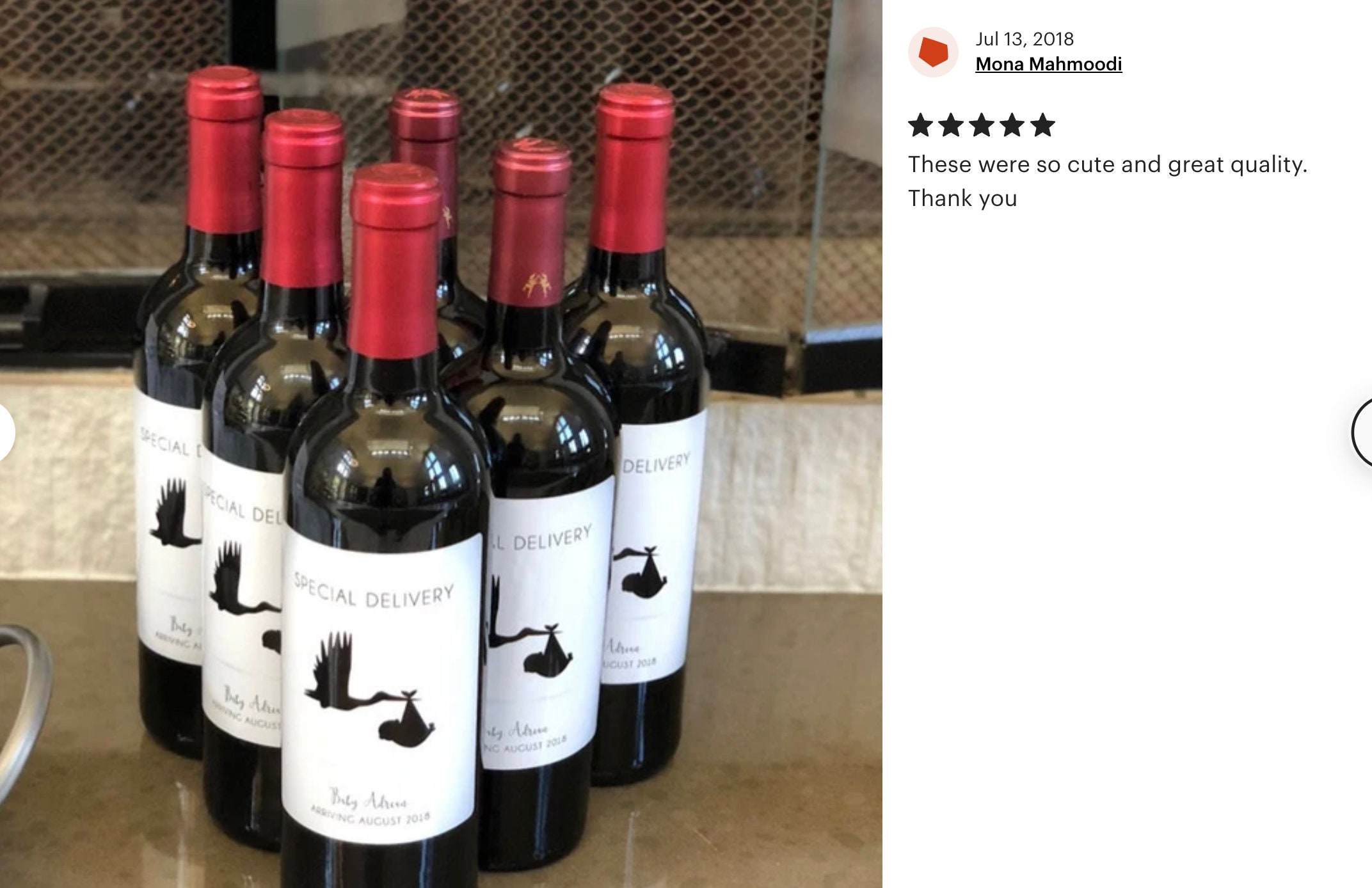 Custom Wine Label Pregnancy Announcement Ideas Baby - Etsy