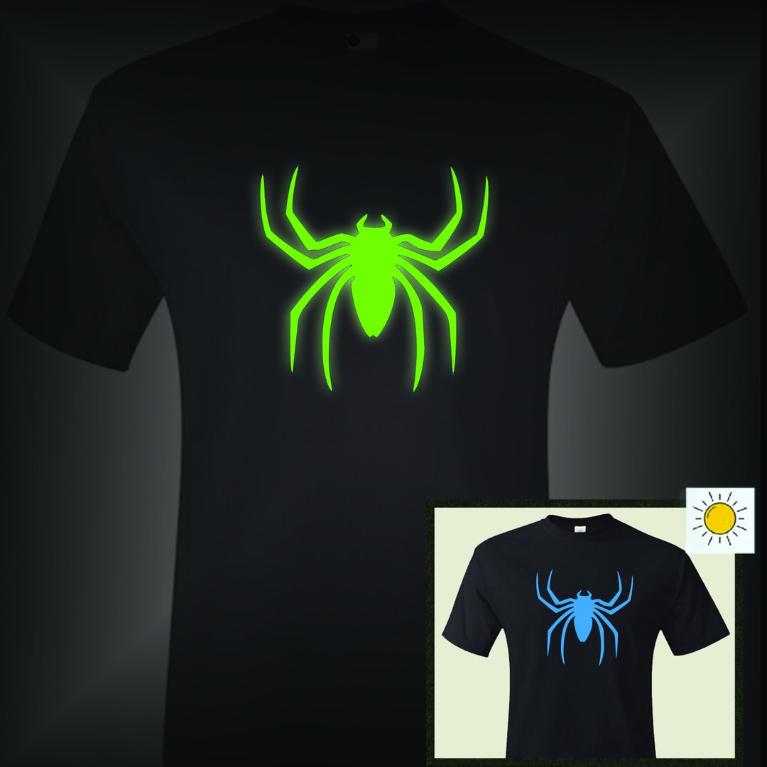 DIY Glow in the Dark Spider Iron-on Vinyl Designs Ready to Press ...
