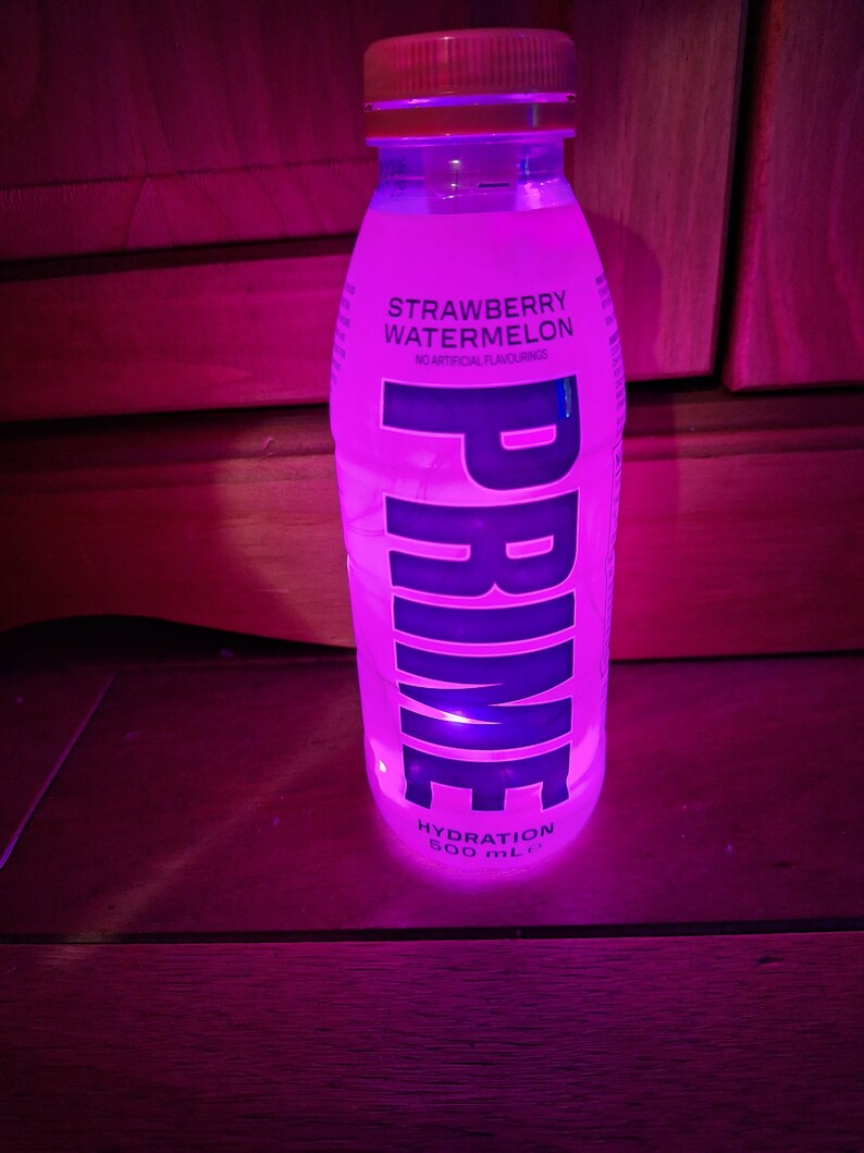 Light up Prime Bottles, Upcycled Prime Bottles, Light Bottles, Prime ...