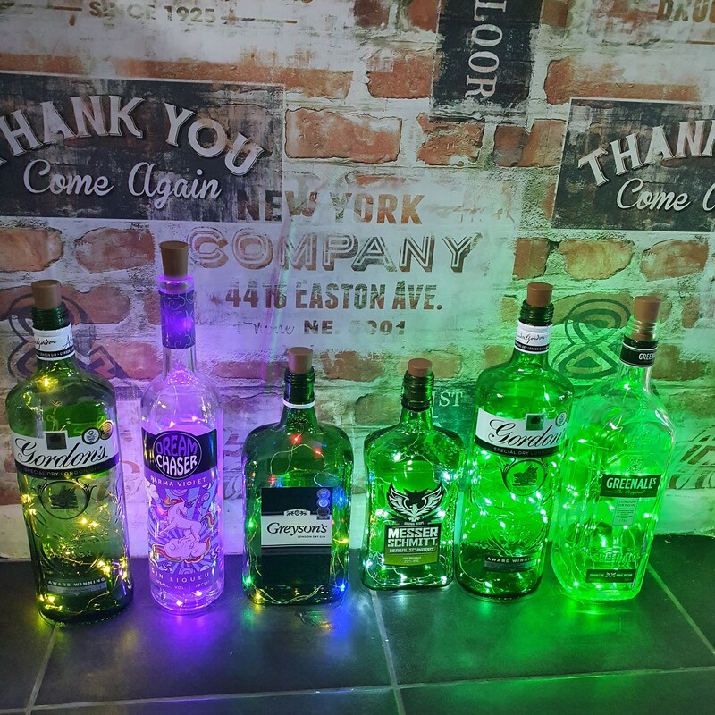 Alcohol Bottle Lamp - Etsy
