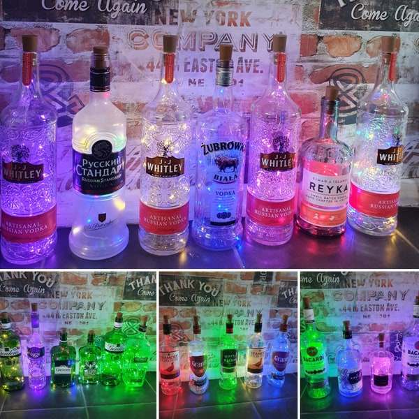 Alcohol Bottle Lamp - Etsy
