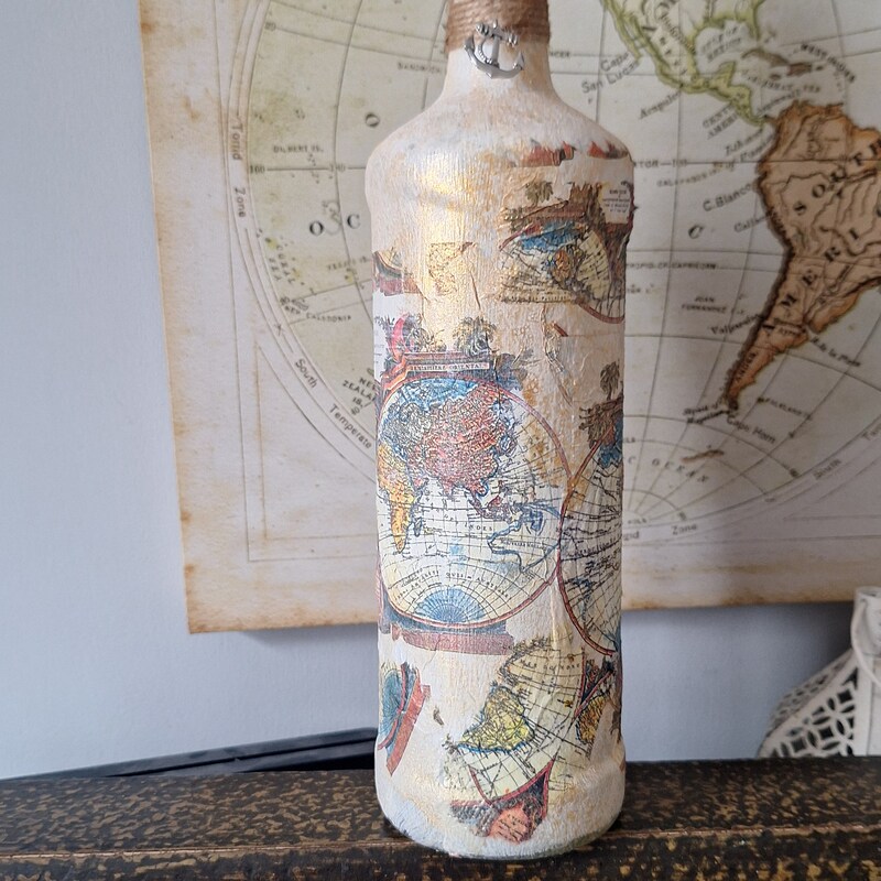 Decoupage World Map - Etsy