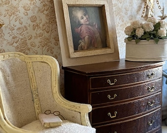 Miniature Wall Decor, Miniature French Oil Painting , French Country ...