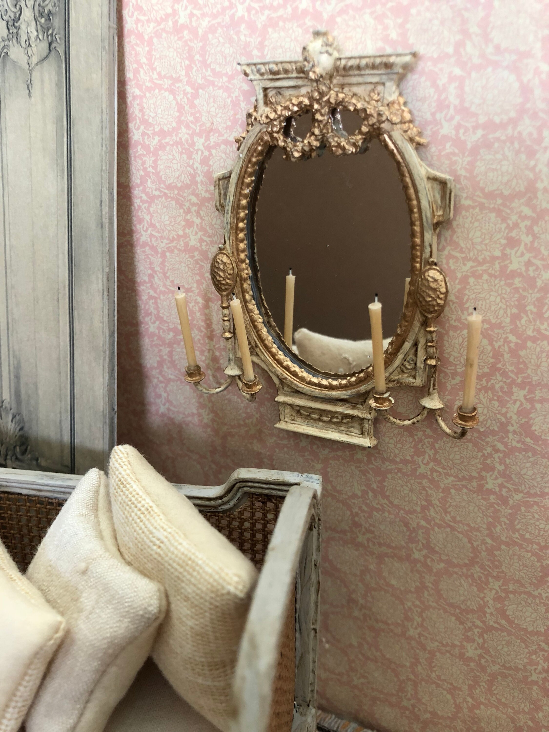 Miniature French Rocco Mirror French Country Miniatures - Etsy