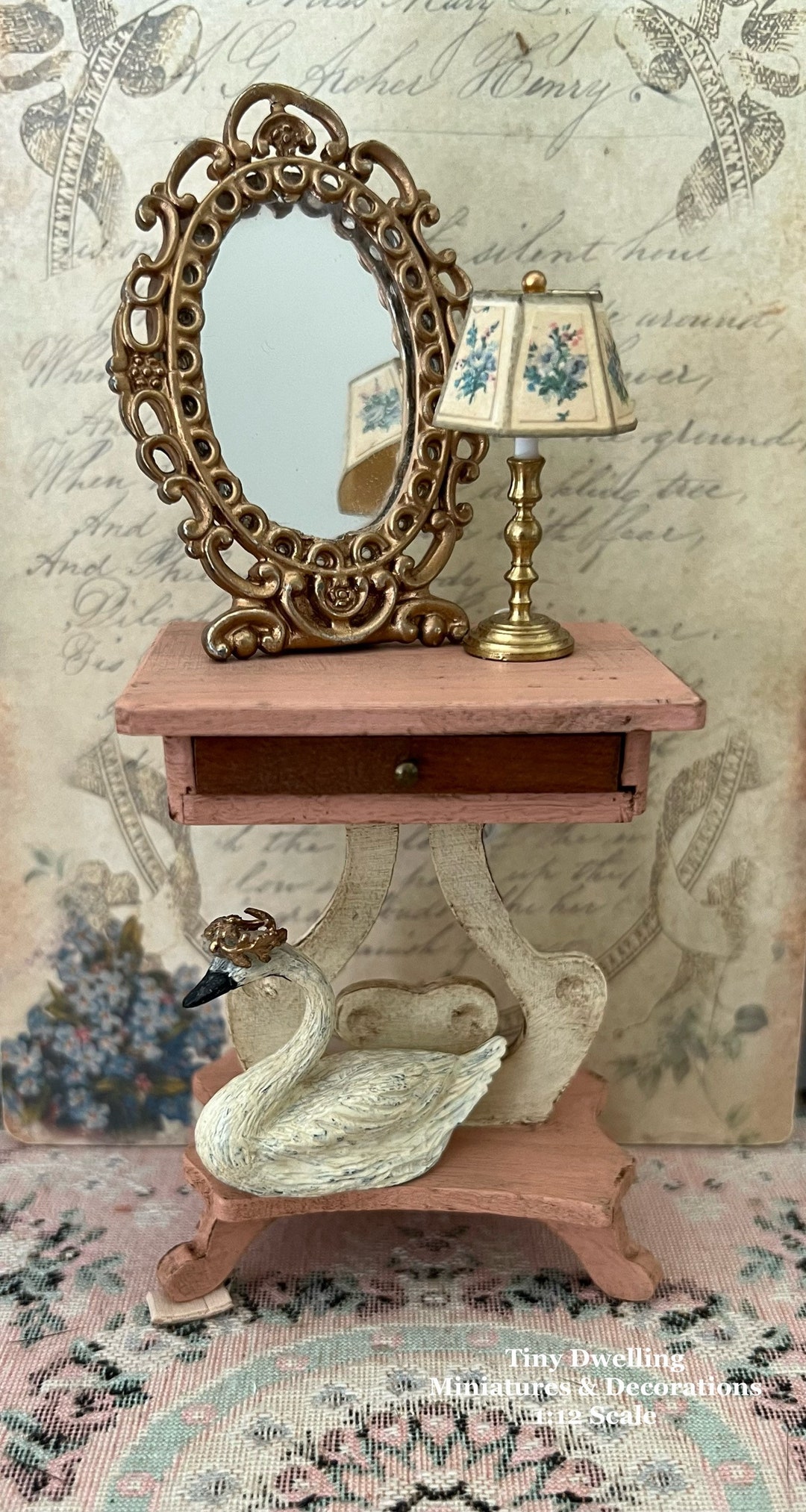 Miniature Side Table, French Country Table, Miniature Nesting Tables ...