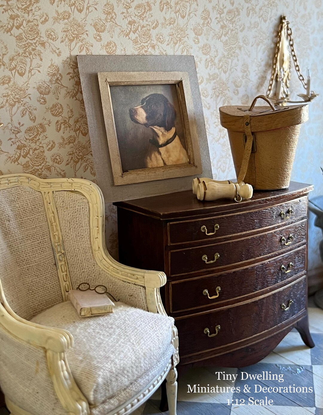 Miniature Wall Decor, Miniature French Art , French Country Miniatures ...