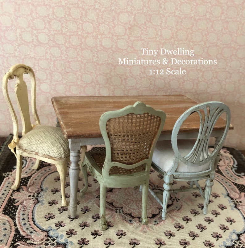 Miniature French Country Chair Miniature Chair Dollhouse - Etsy