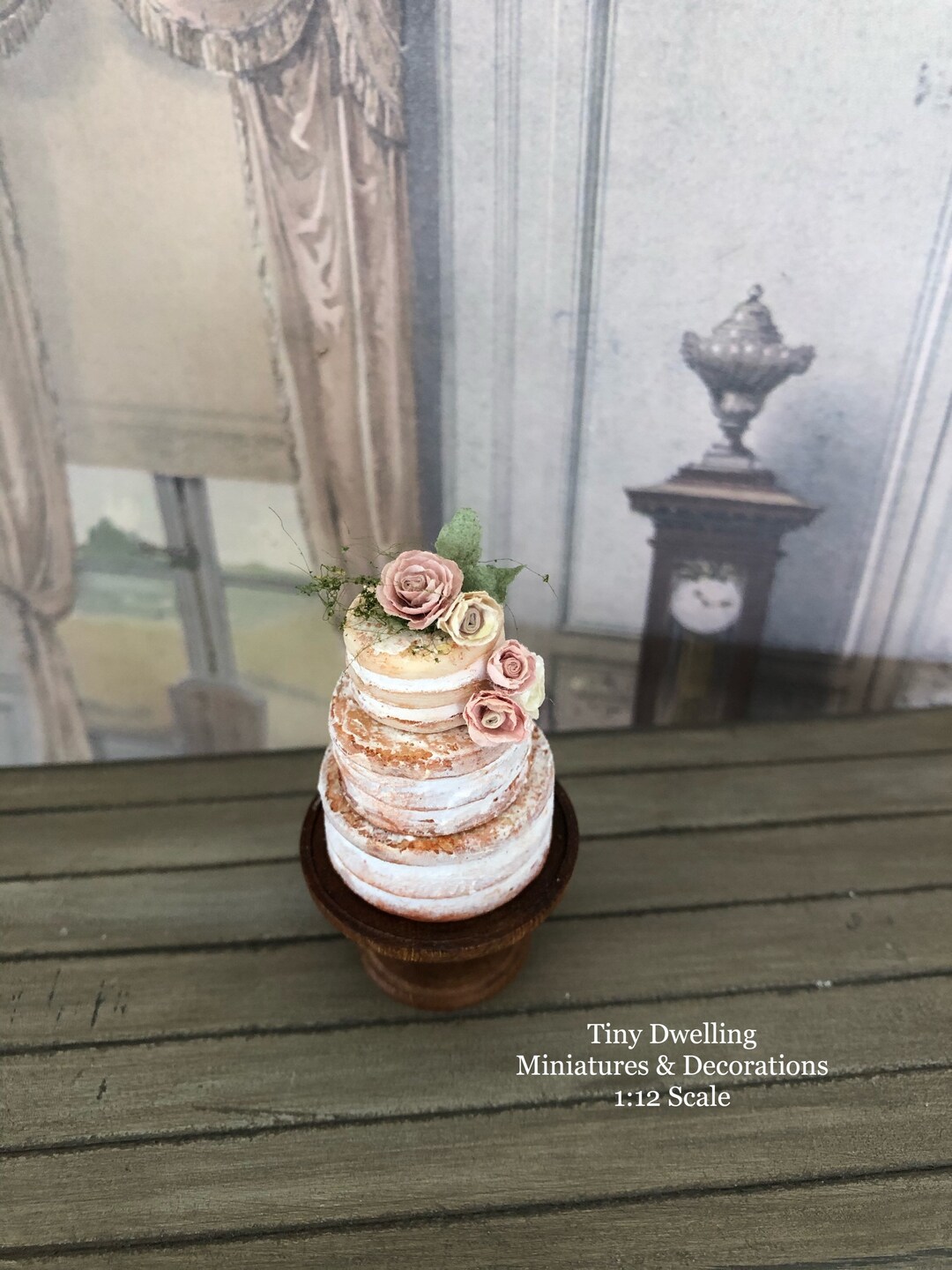 Miniature Dollhouse Cake, Miniature Cakes, Miniature Bakery, Miniatures ...