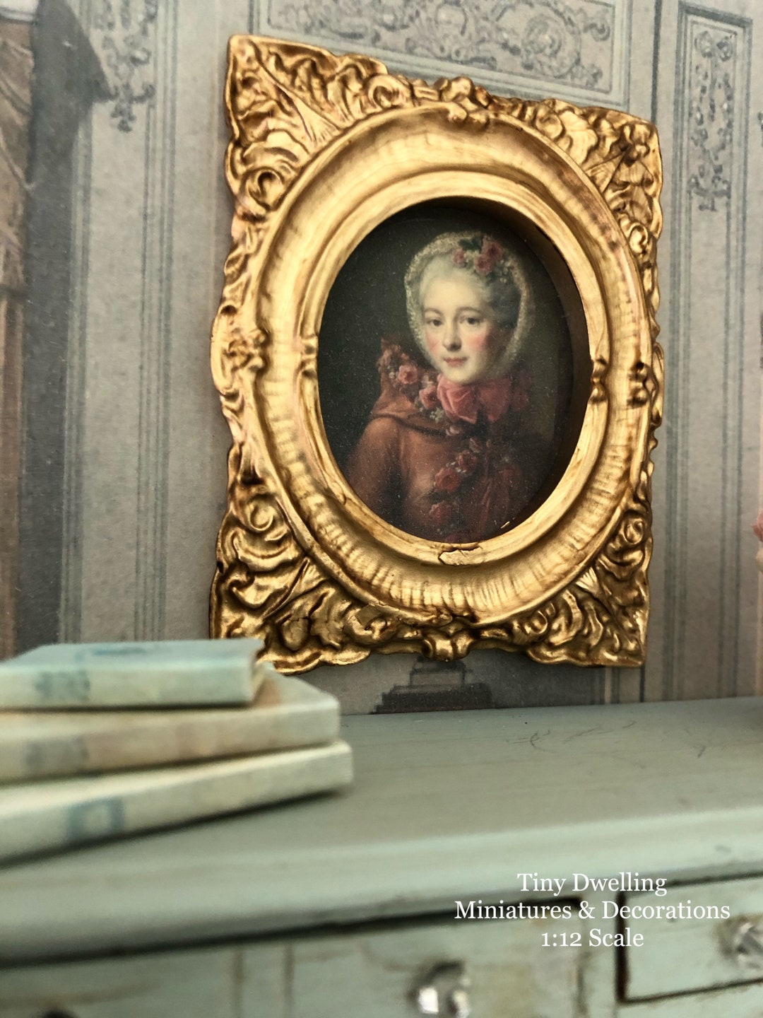 Miniature Wall Decor, Miniature French Art , French Country Miniatures ...