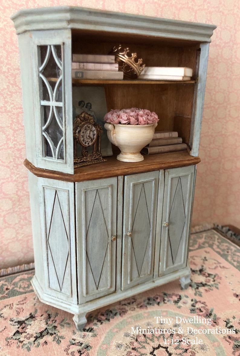 Miniature Cabinet Dollhouse Furniture Dollhouse Hutch | Etsy