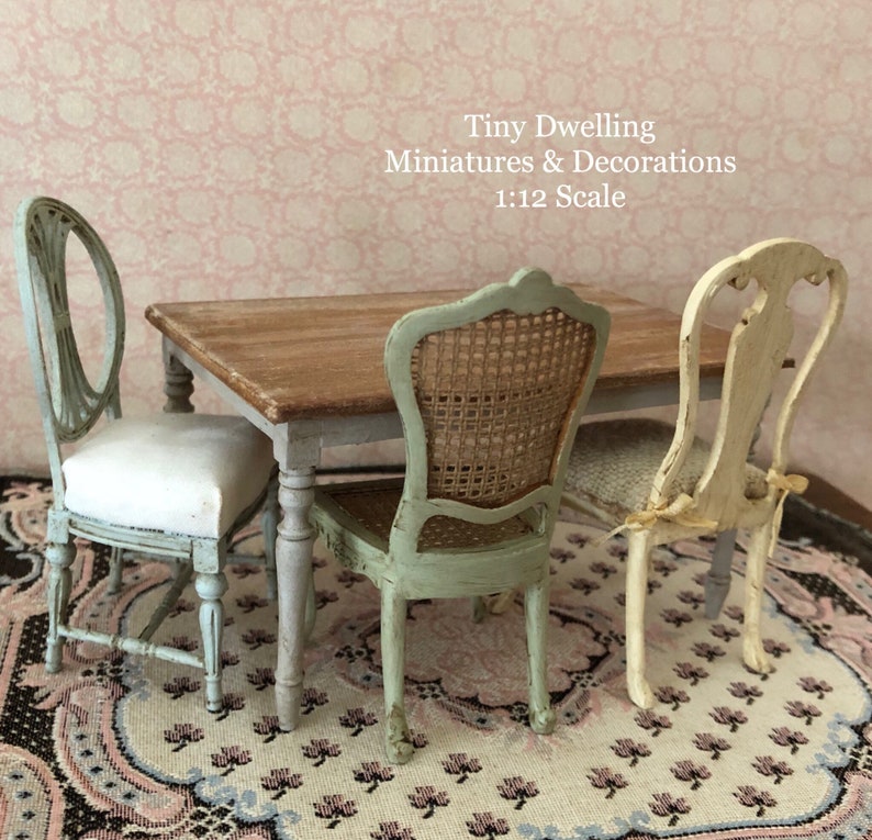 Miniature French Country Chair Miniature Chair Dollhouse - Etsy