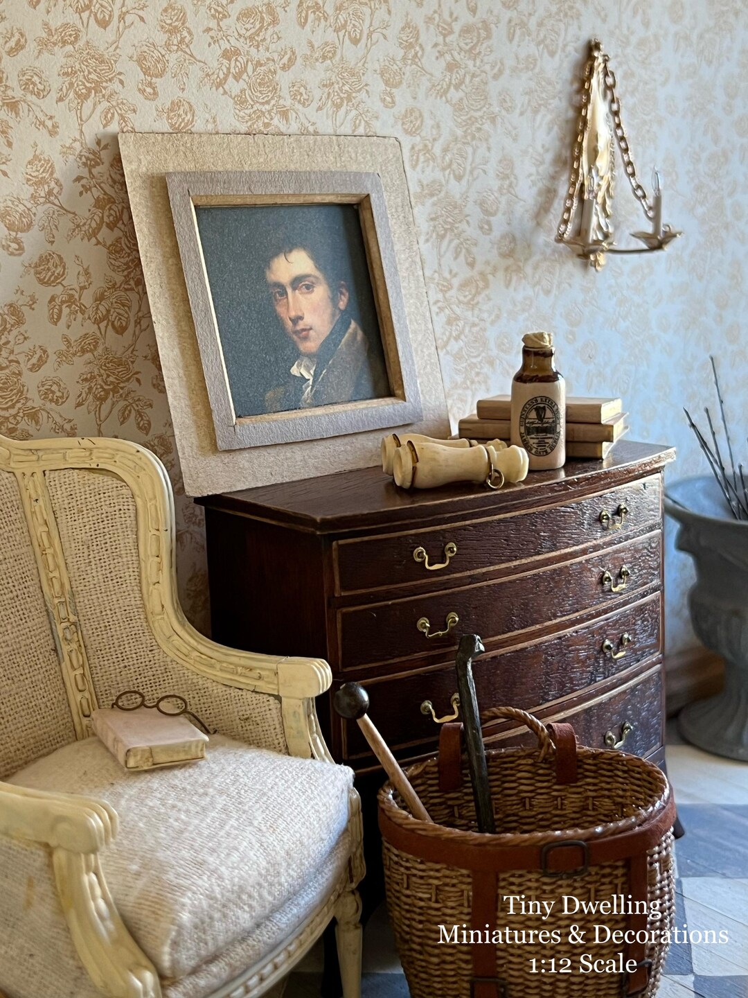 Miniature Wall Decor, Miniature French Art , French Country Miniatures ...