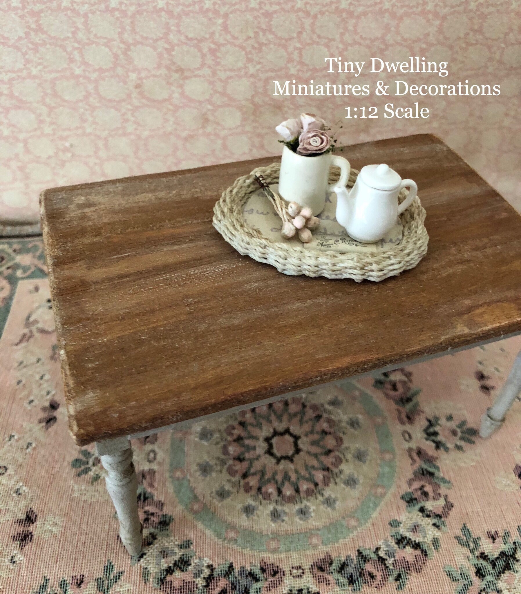 Miniature Kitchen Table Dollhouse Kitchen Table Miniature | Etsy